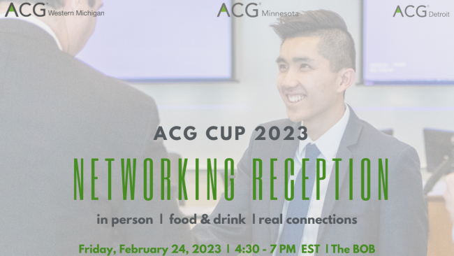ACG Cup Networking Reception | ACG W. Michigan
