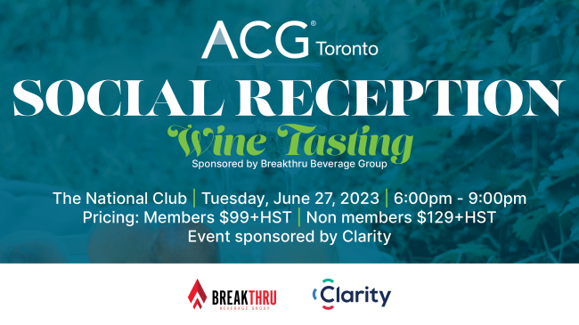 ACG Social Reception | ACG Toronto