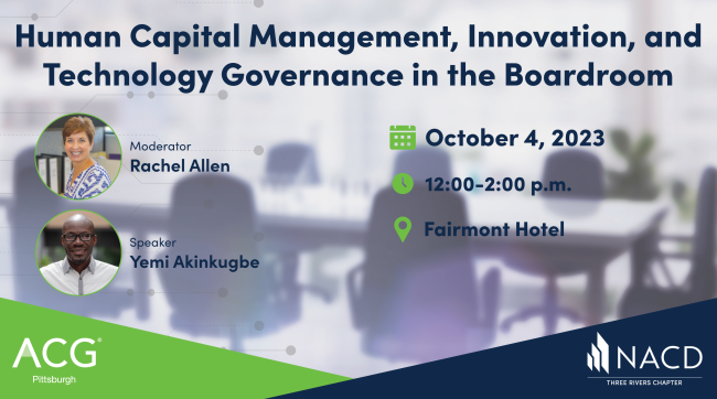 ACG Pittsburgh 2023 October Program | ACG Pittsburgh