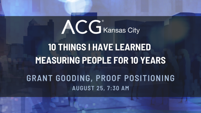 2023 ACG Kansas City | August Breakfast Meeting | ACG Kansas City