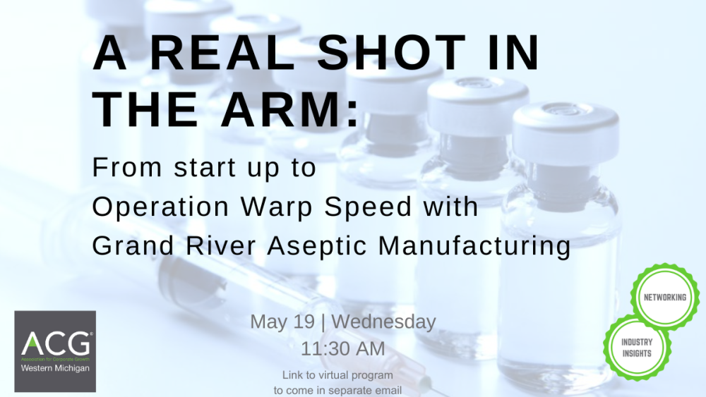 A Real Shot in the Arm: From Start Up to Operation Warp Speed with ...