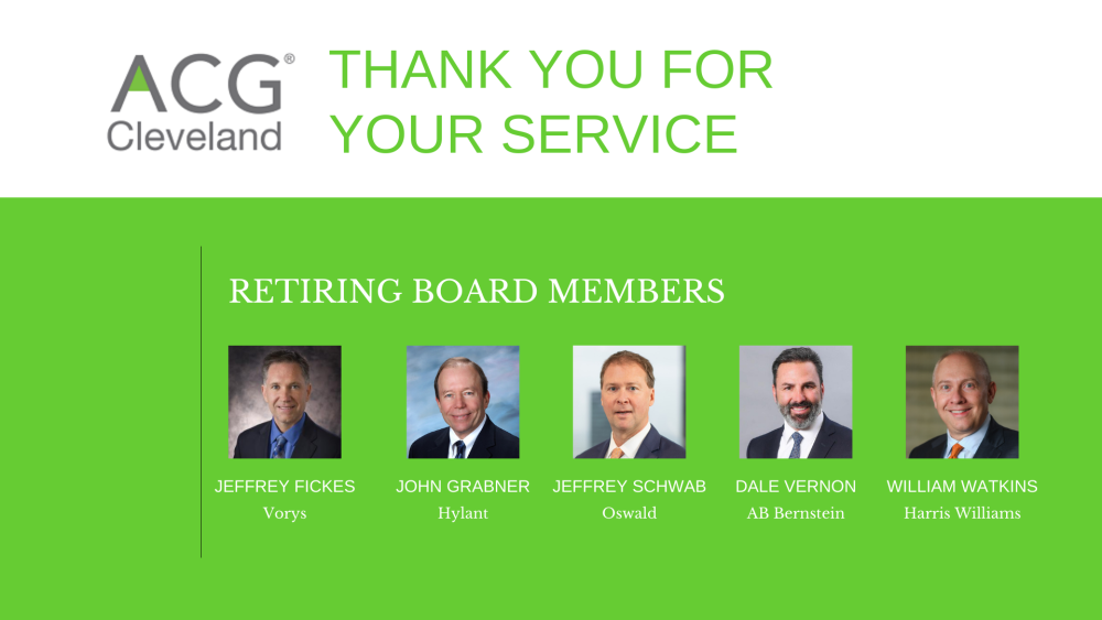 ACG Cleveland Announces Officers and Directors for 2021-22 | ACG Cleveland