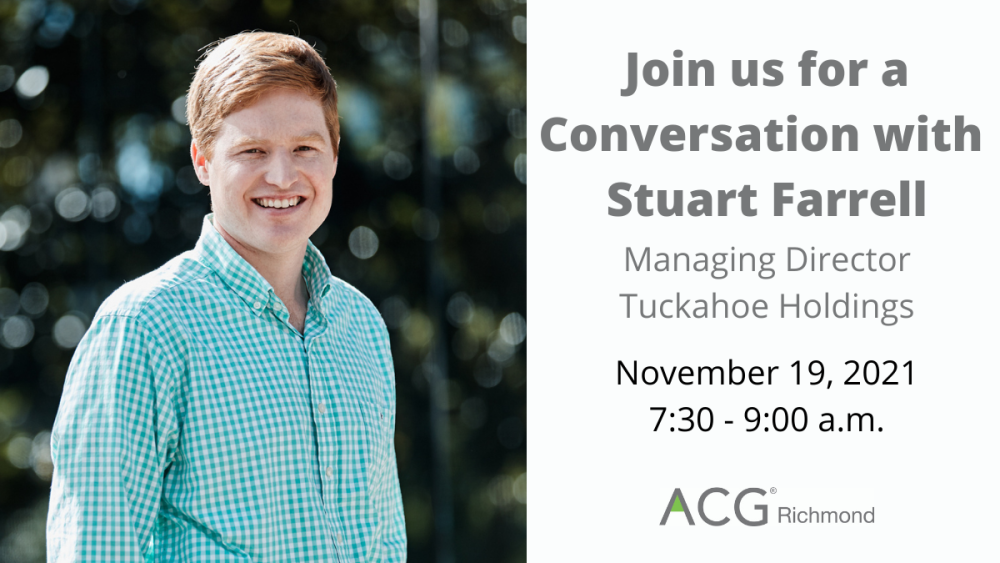 November Breakfast with Stuart Farrell, Managing Partner, Tuckahoe ...