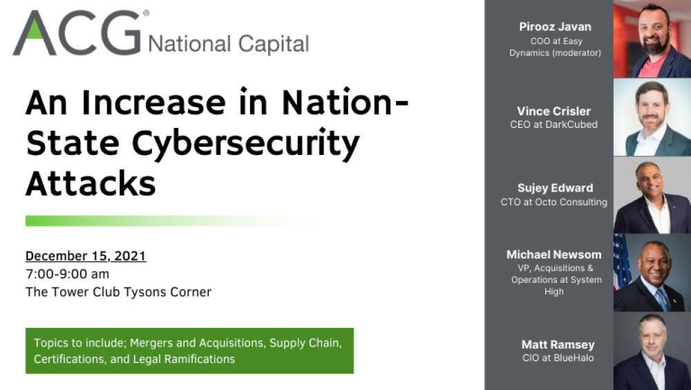 An Increase in Nation-State Cybersecurity Attacks - National Capital ...