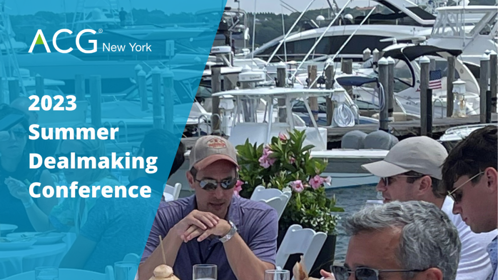 ACG NY 2023 Summer Dealmaking Conference | ACG New York