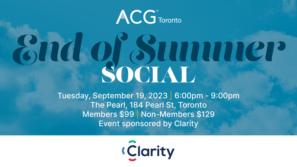 ACG Fall Social | ACG Toronto