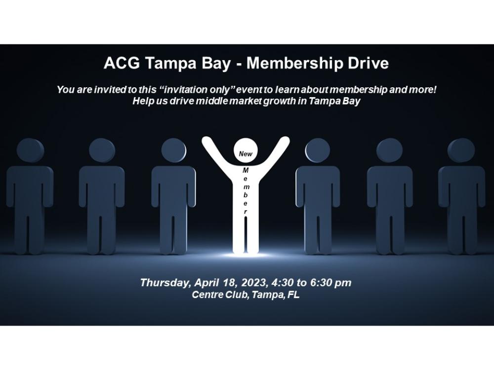 April 2024 New Member Drive | ACG Tampa Bay