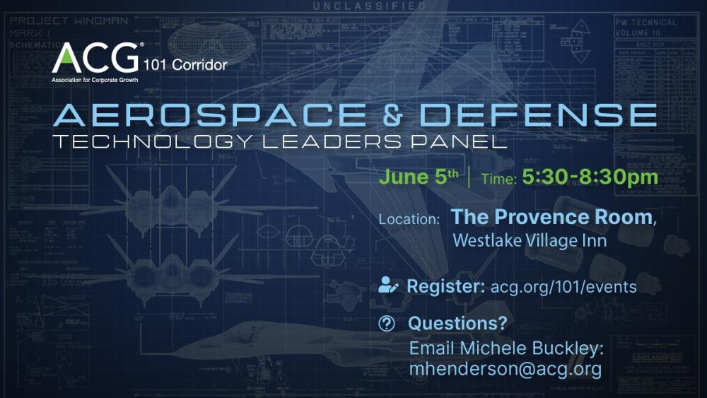 ACG 101 2024 June 5th Aerospace & Defense Technology Leaders Panel ...