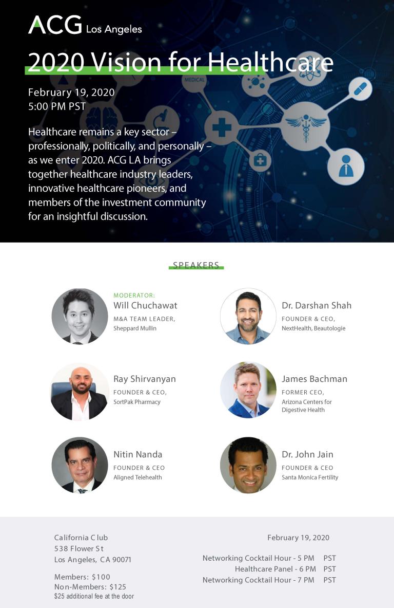 ACGLA 2020 Vision for Healthcare - Feb. 19, 2020 - California Club ...